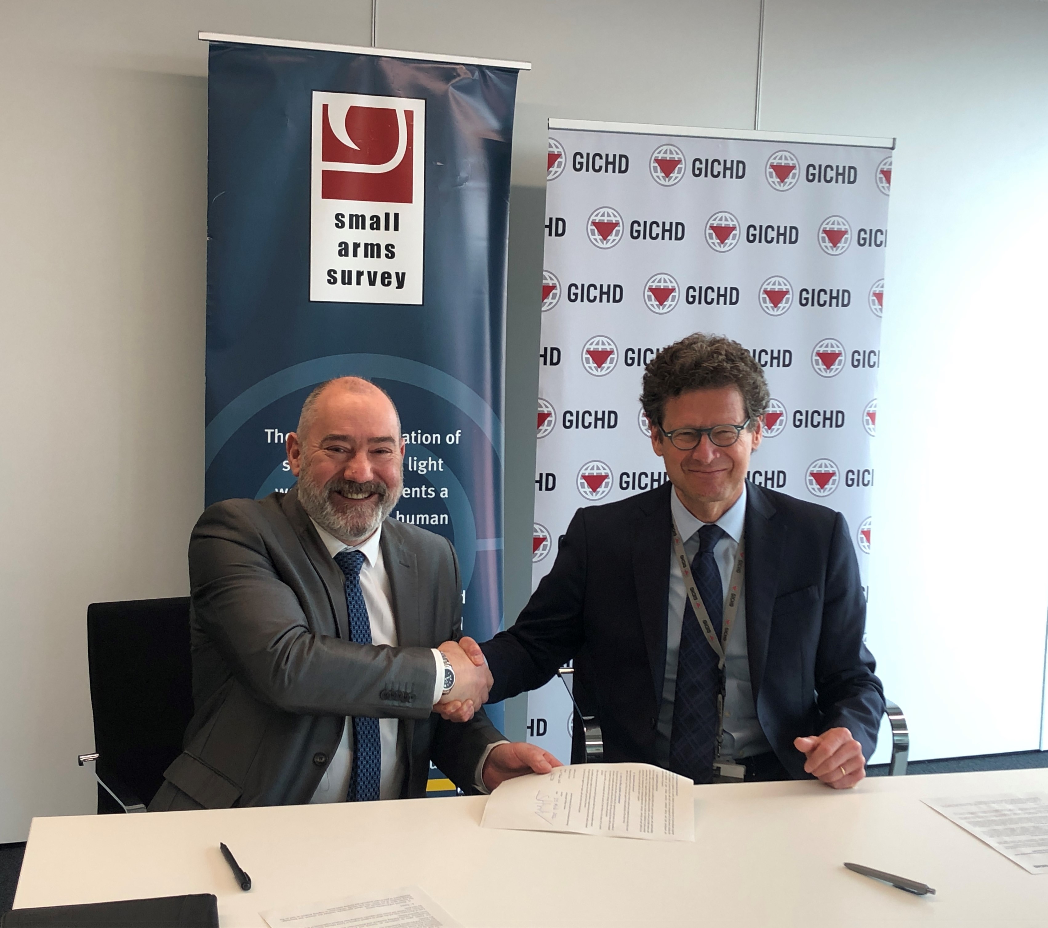 The GICHD and the Small Arms Survey sign new Memorandum of Understanding | Small Arms Survey